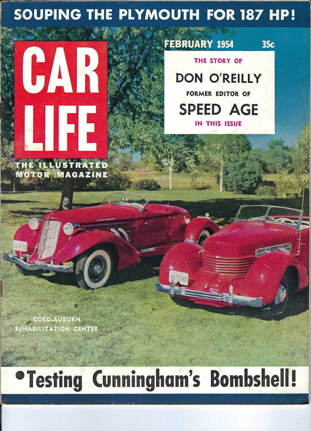 1954 First Issue, Vol.1#1, Car Life Magazine. Indy, Hot Rods ...