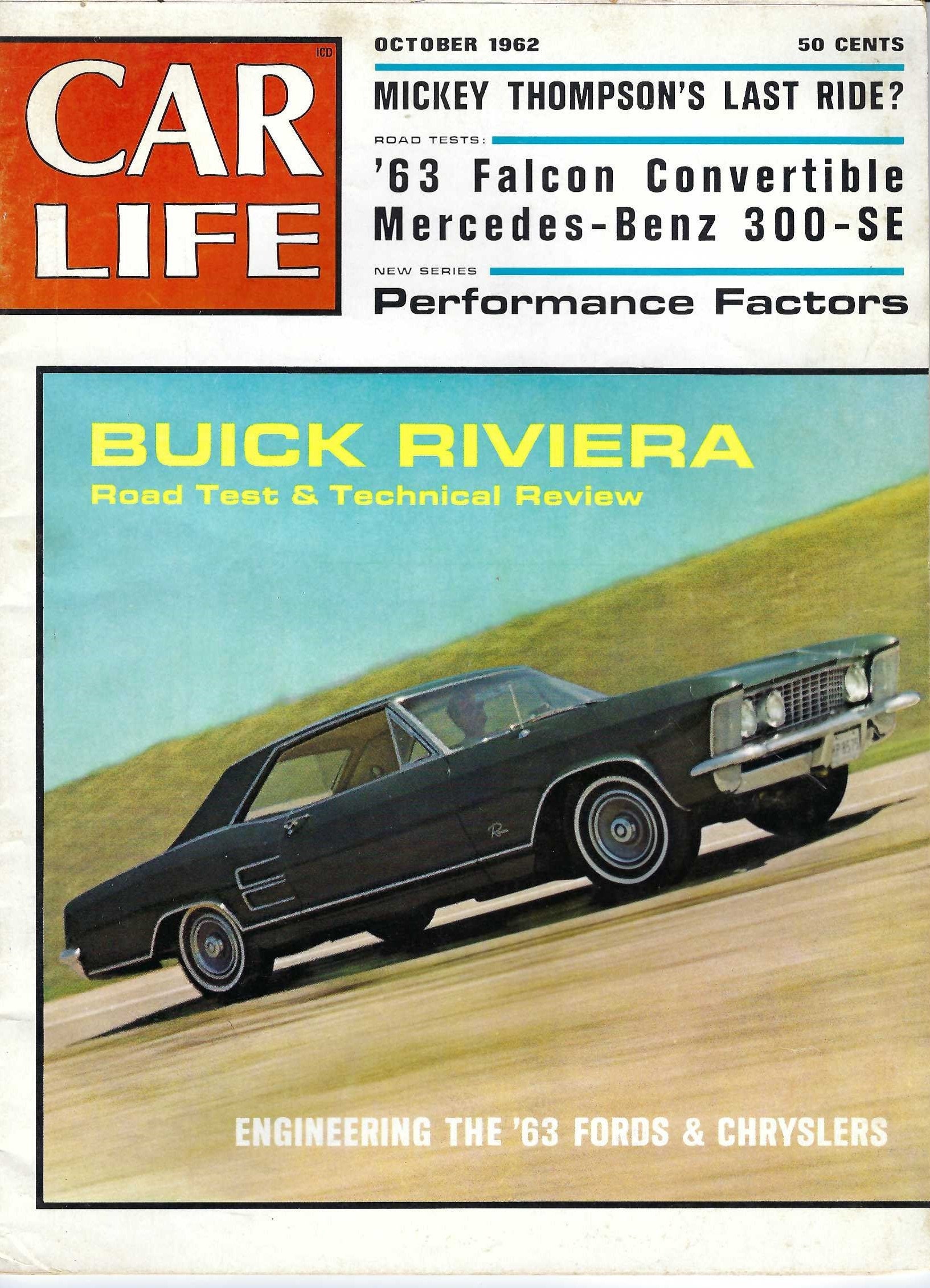 1963 Buick Riviera & Ford Falcon and Mercedes-benz 300-SE Featured and ...