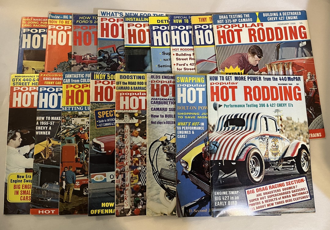 George Barris Personal Magazine Collection-popular Hot Rodding, 1967-68 ...