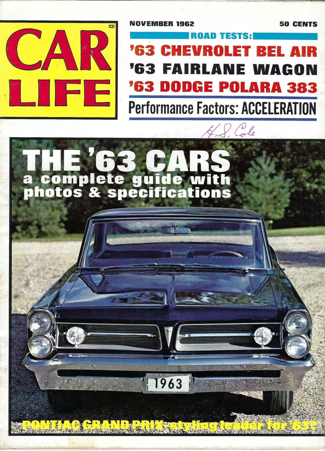 1963 New Cars Featured in Vintage Car Life Magazine Ford - Etsy