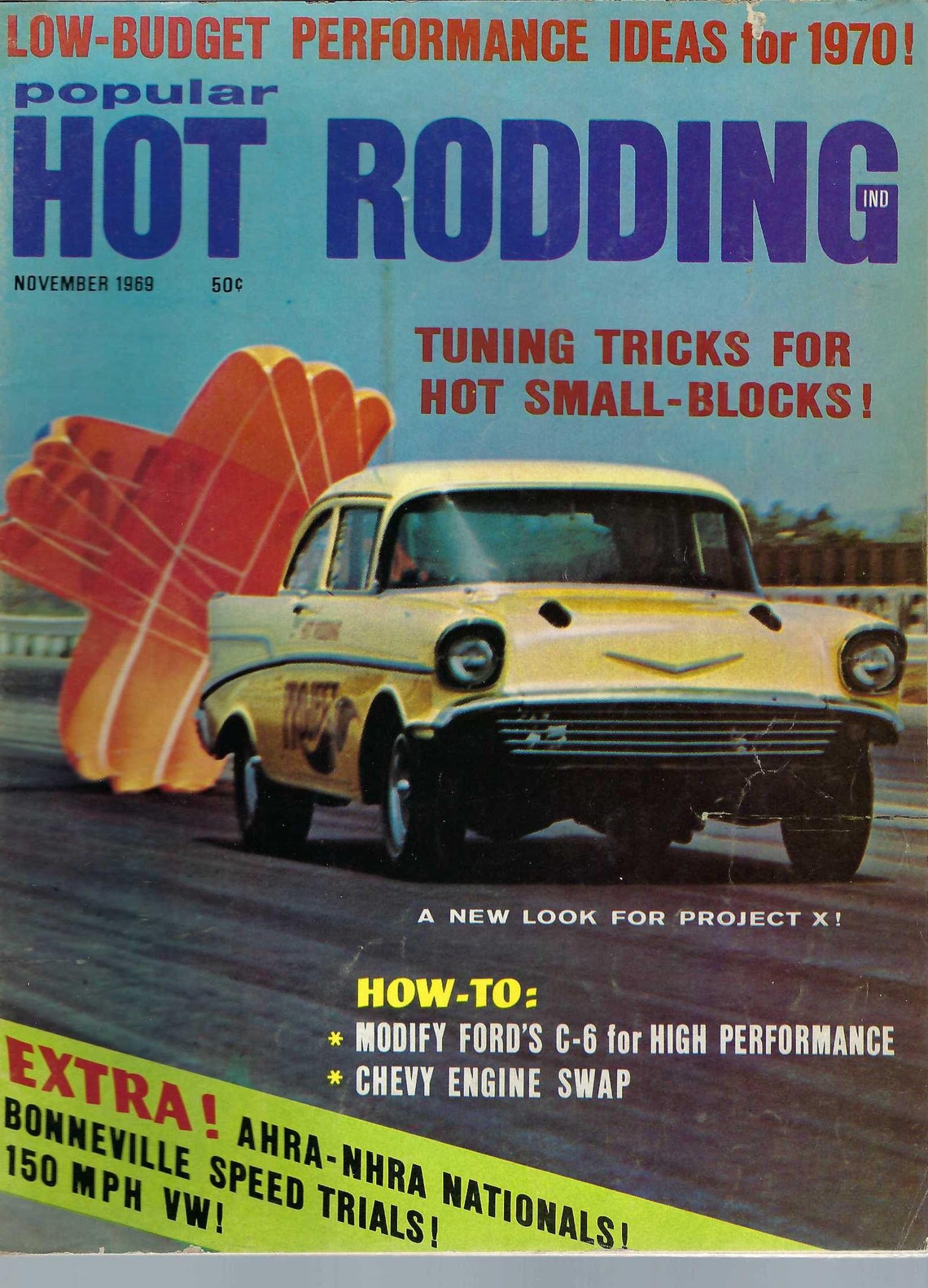 1969 AMC Racing Program in Vintage 1969 Popular Hot Rodding Magazine ...
