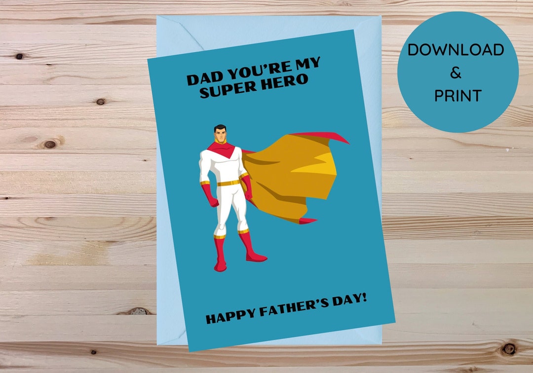 PRINTABLE Father’s Day Card | Card for Dad | Digital Download Father’s ...