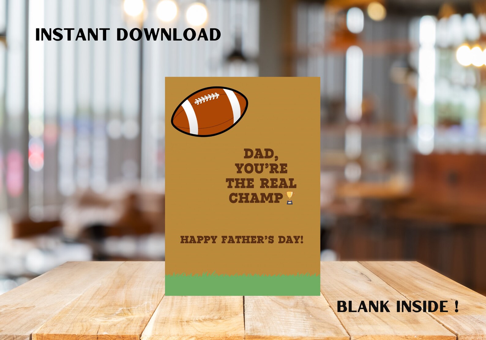 PRINTABLE Father’s Day Card | Card for Dad | Digital Download Father’s ...