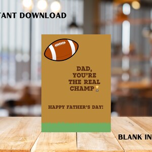 PRINTABLE Father’s Day Card | Card for Dad | Digital Download Father’s ...