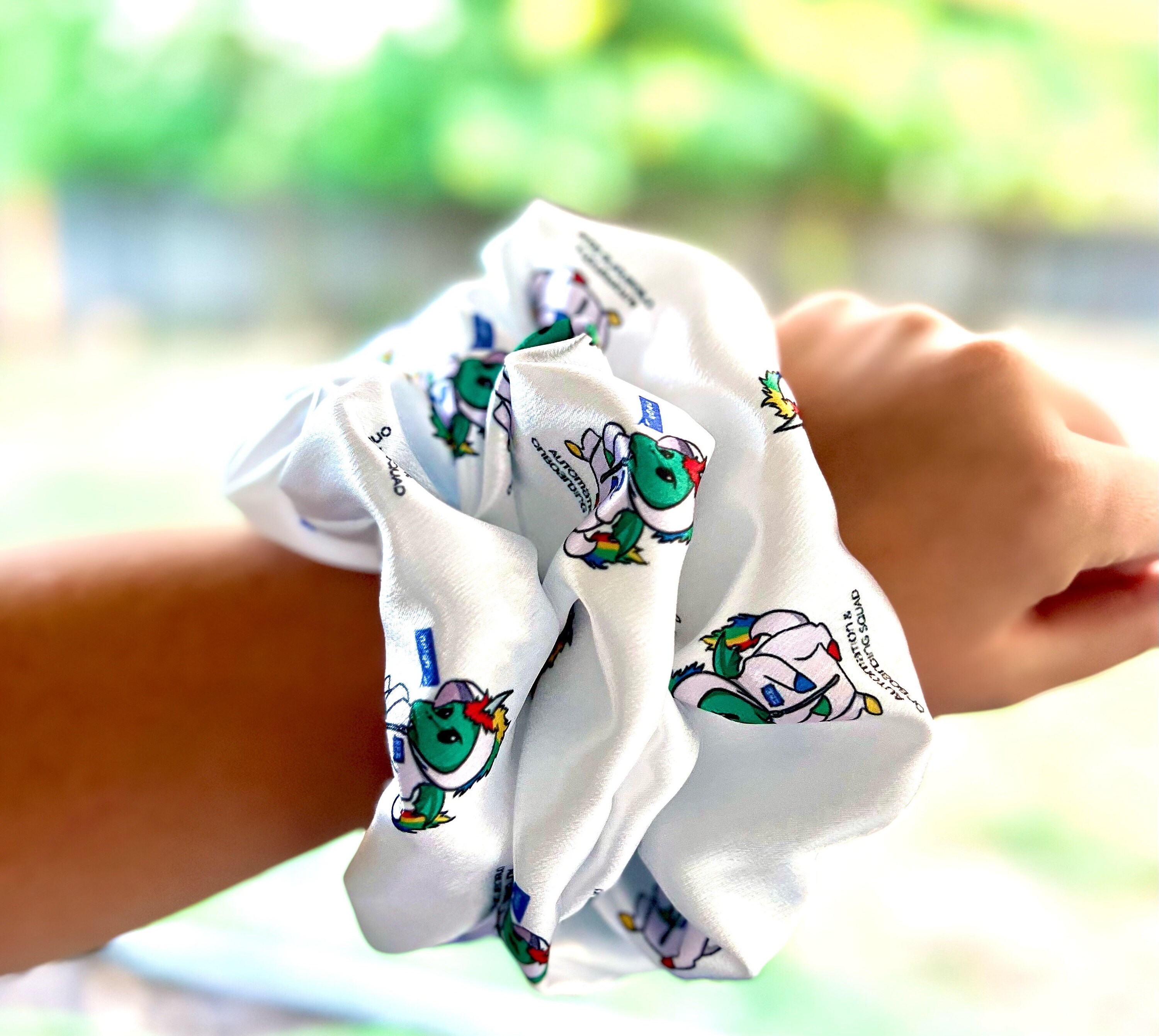 Personalized Logo Scrunchie, Custom Logo Scrunchie, College Logo ...