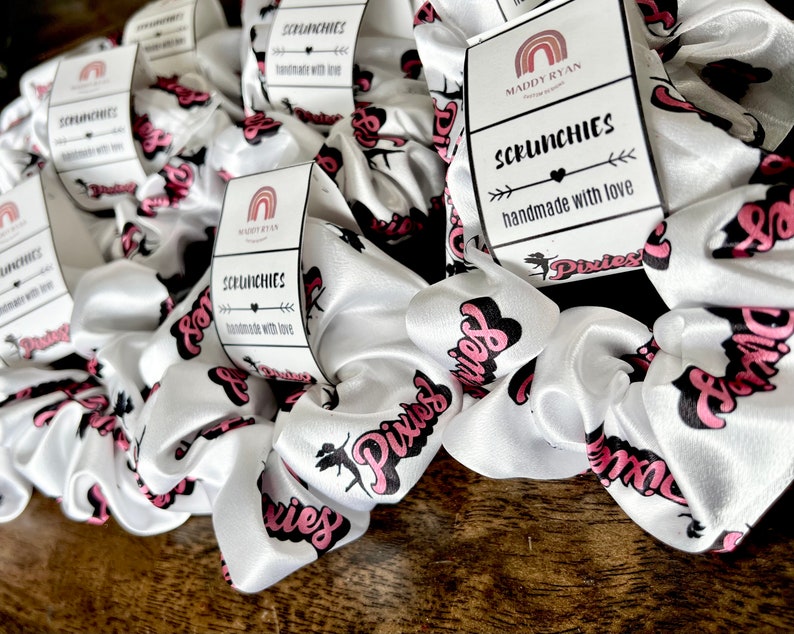 Personalized Logo Scrunchie, Custom Logo Scrunchie, College Logo ...