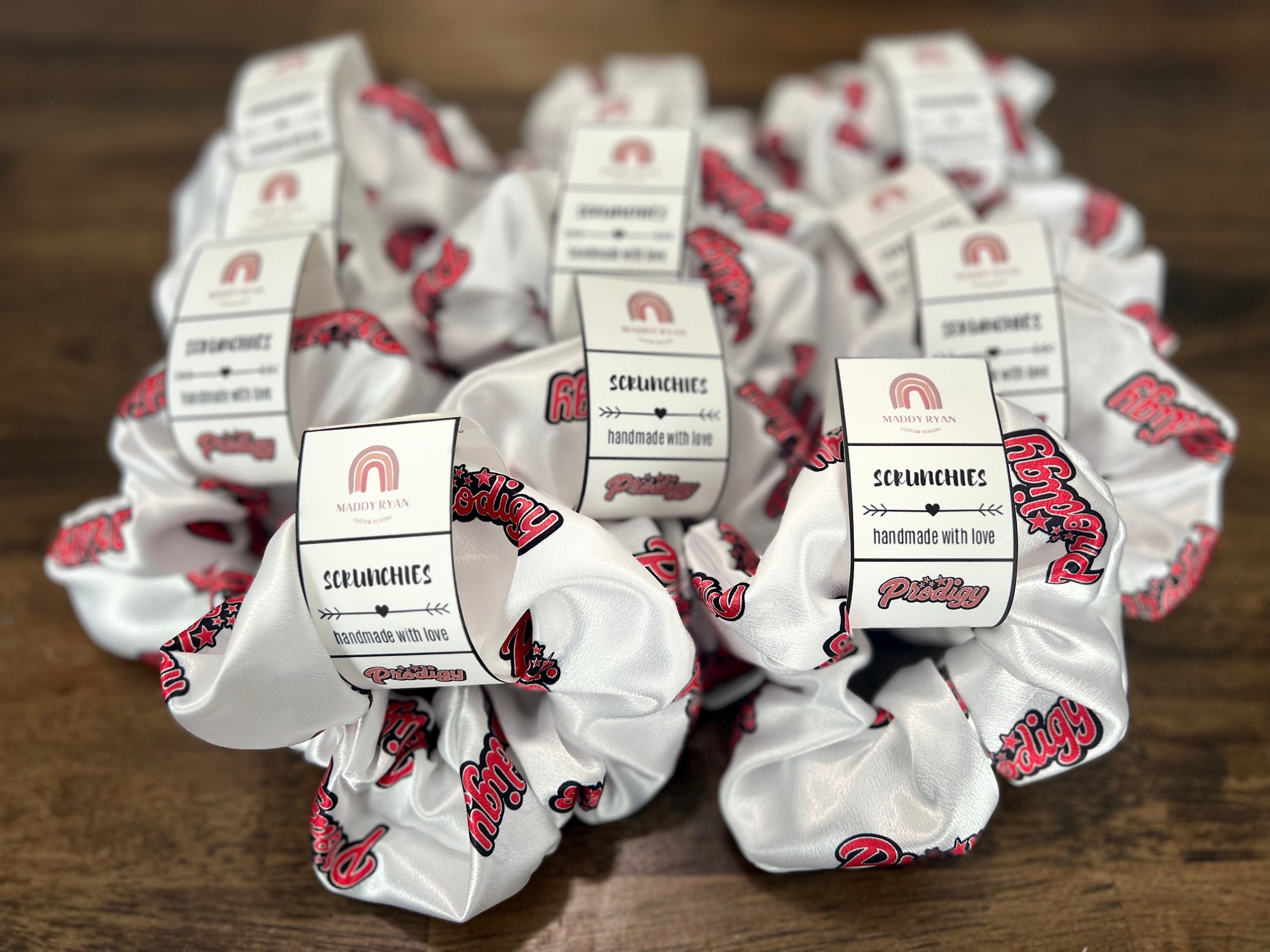 Personalized Logo Scrunchie, Custom Logo Scrunchie, College Logo ...