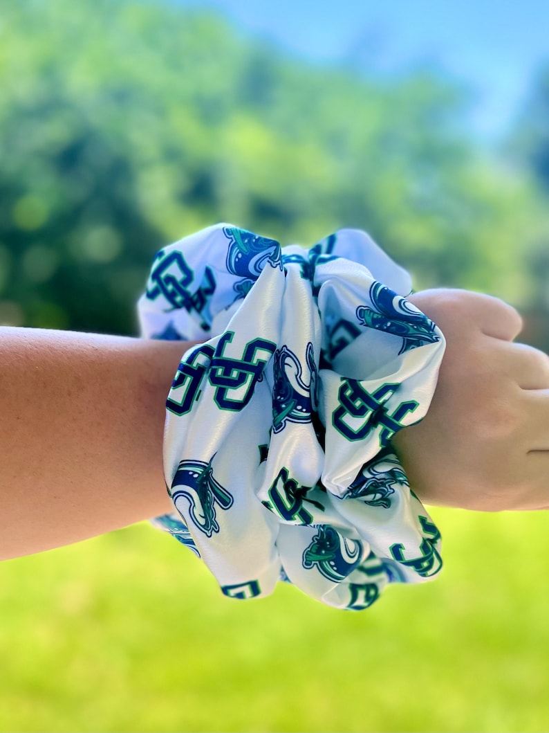 Personalized Logo Scrunchie, Custom Logo Scrunchie, College Logo ...