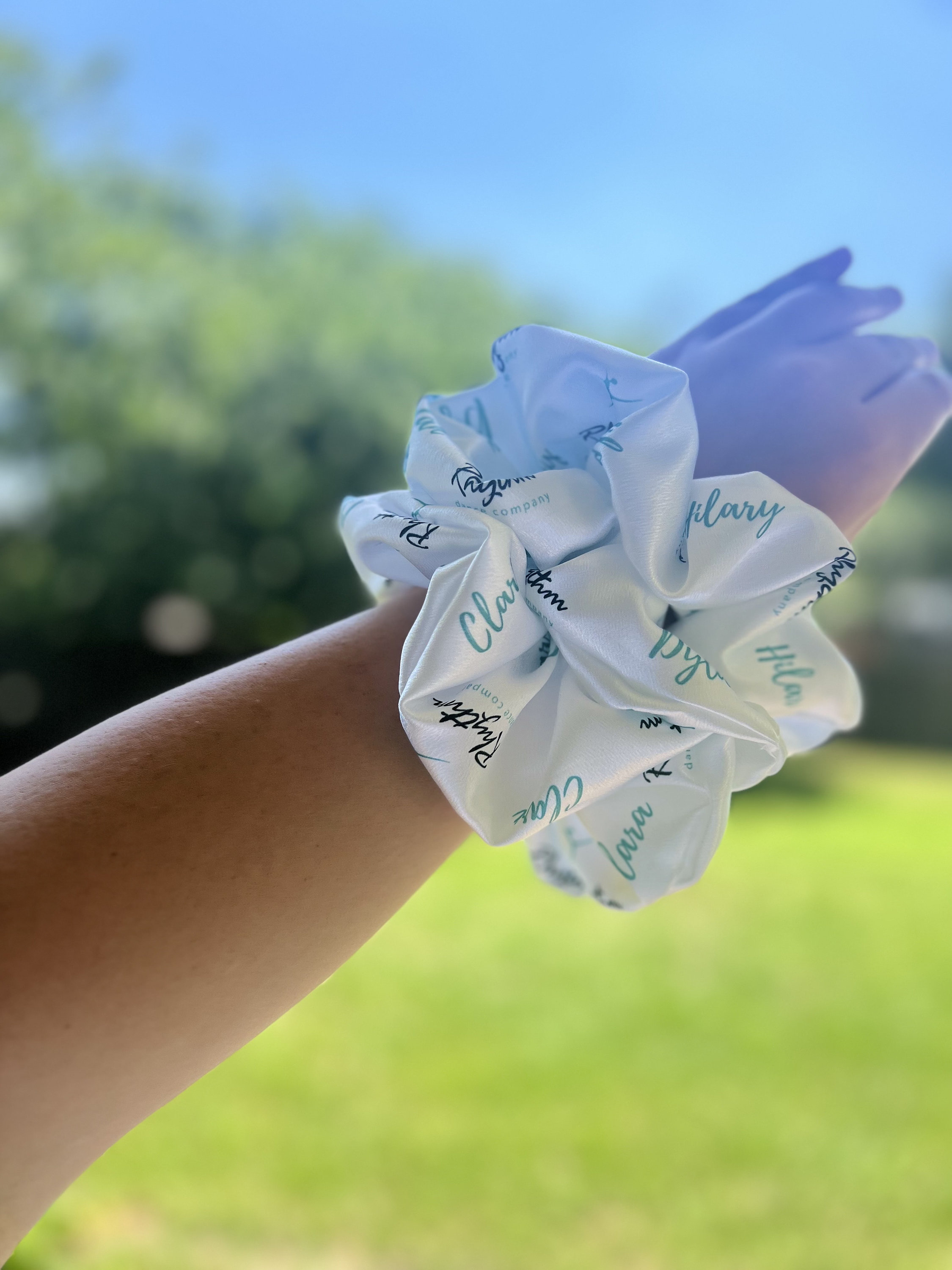 Personalized Logo Scrunchie, Custom Logo Scrunchie, College Logo ...