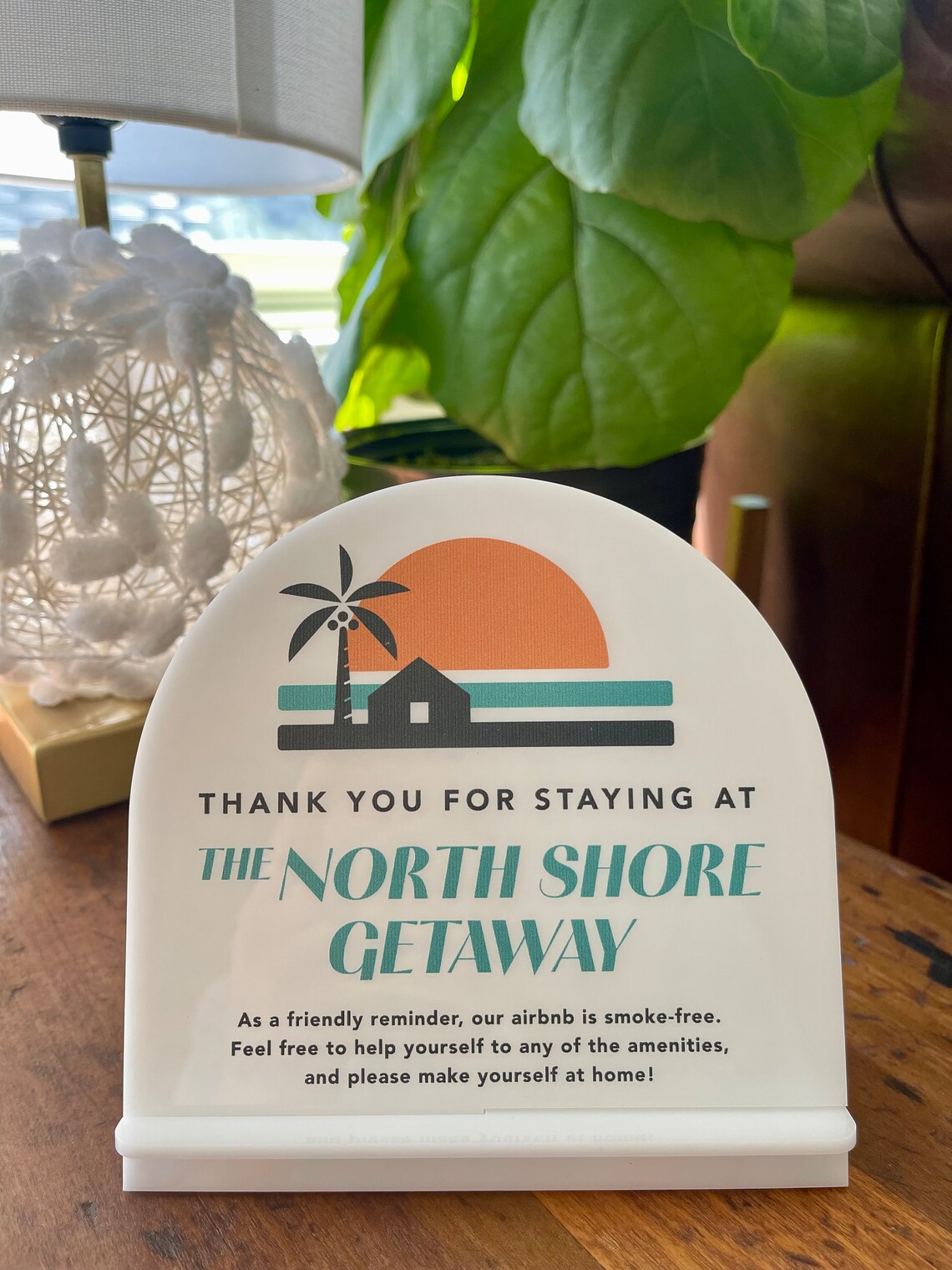 Custom Thank You for Staying Sign, Custom Acrylic Welcome Sign, Short ...