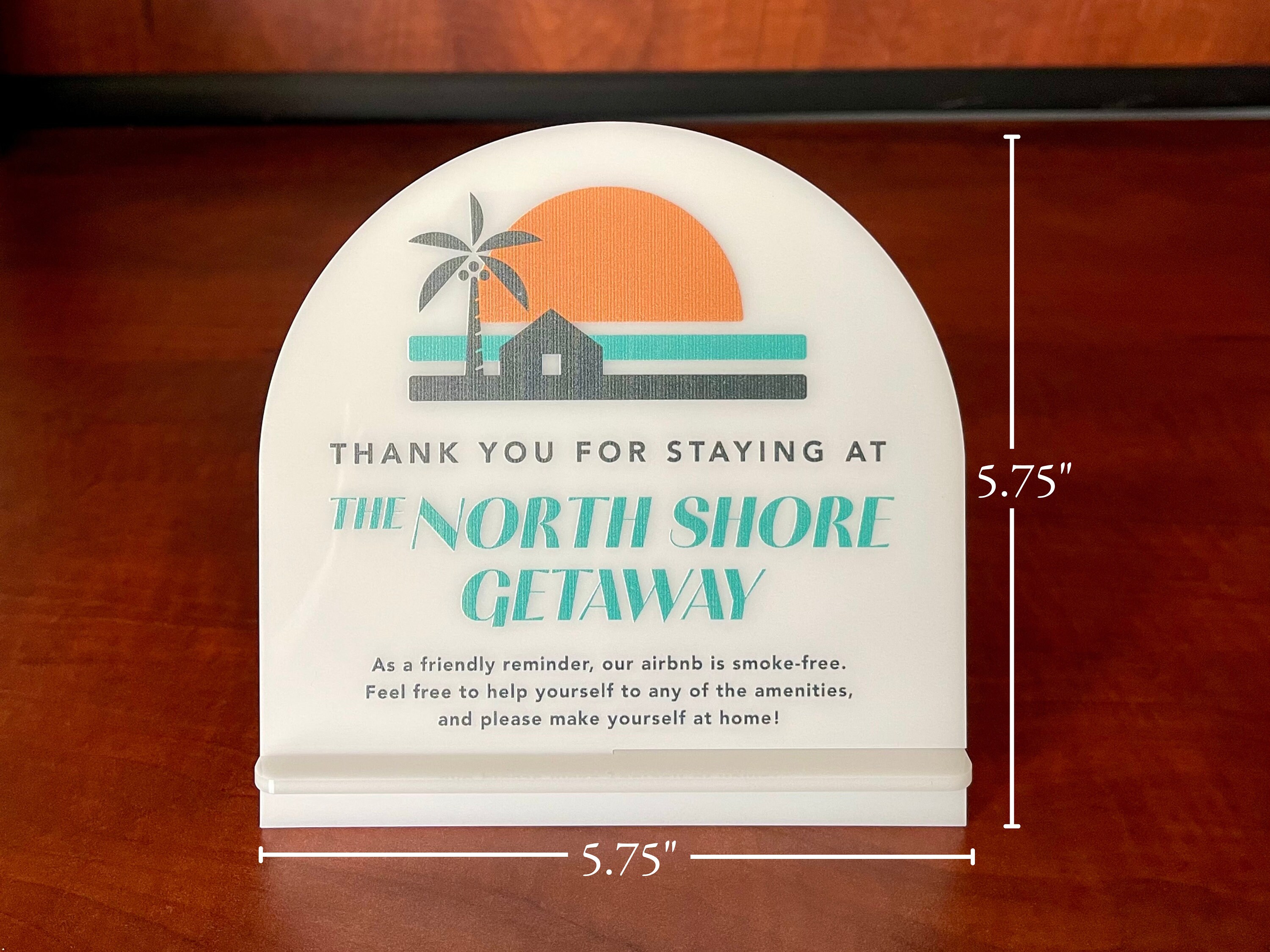 Custom Thank You for Staying Sign, Custom Acrylic Welcome Sign, Short ...