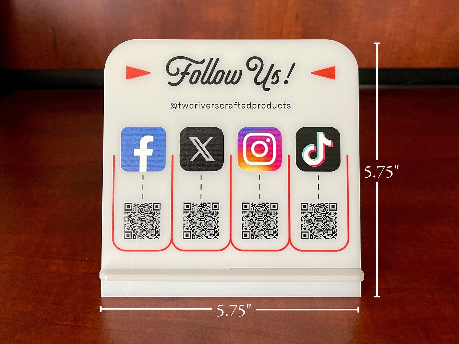 QR Code Social Media Sign, Follow Social Media Us Sign, Instagram ...