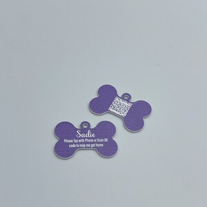 QR Code Pet ID Tag, Custom - Etsy
