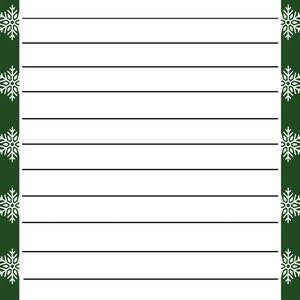 Printable Christmas Stationery - Colorful Red and Green Christmas ...