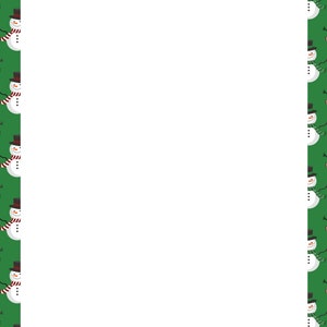 Printable Christmas Stationery - Colorful Red and Green Christmas ...