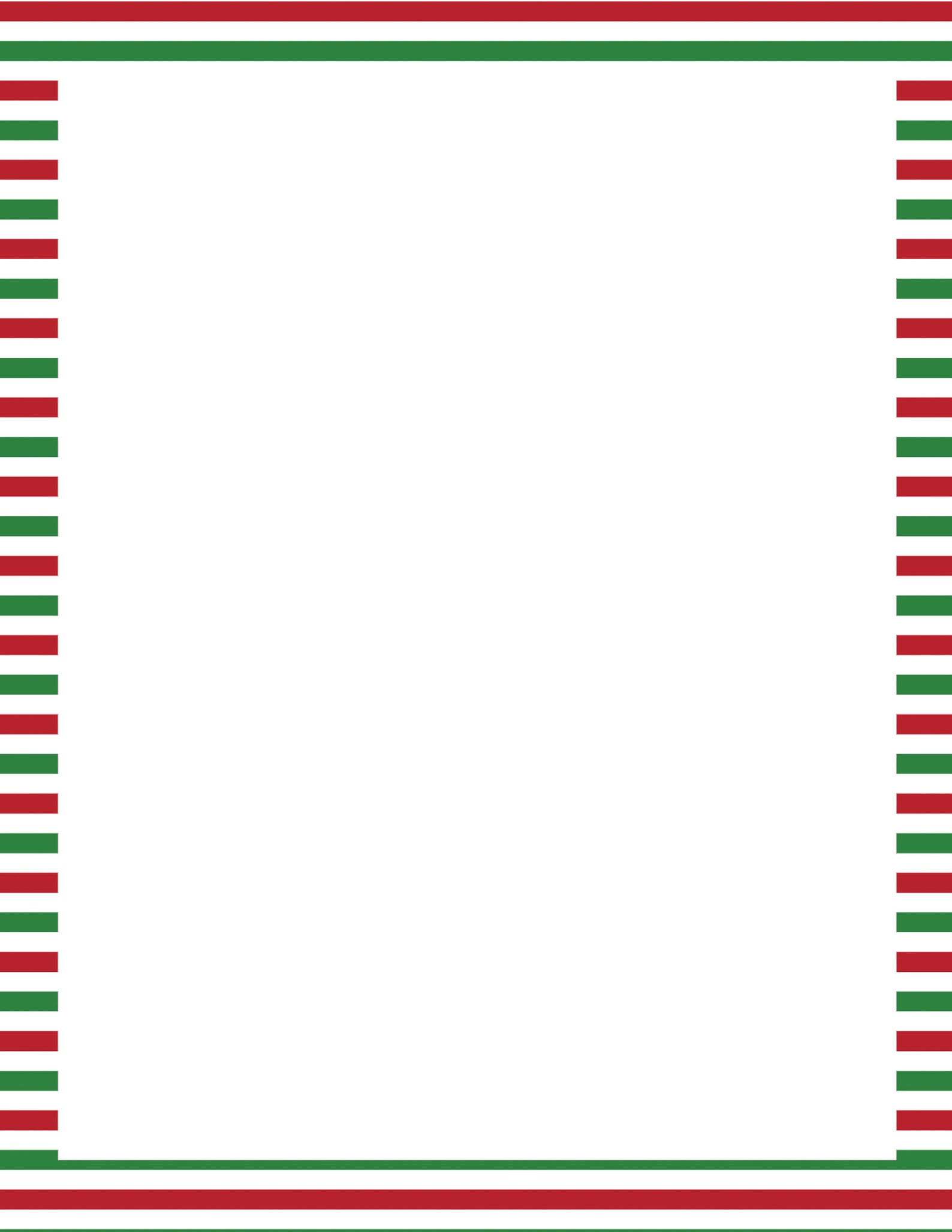 Printable Christmas Stationery - Colorful Red and Green Christmas ...