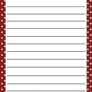 Printable Christmas Stationery - Colorful Red and Green Christmas ...