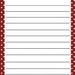 Printable Christmas Stationery - Colorful Red and Green Christmas ...