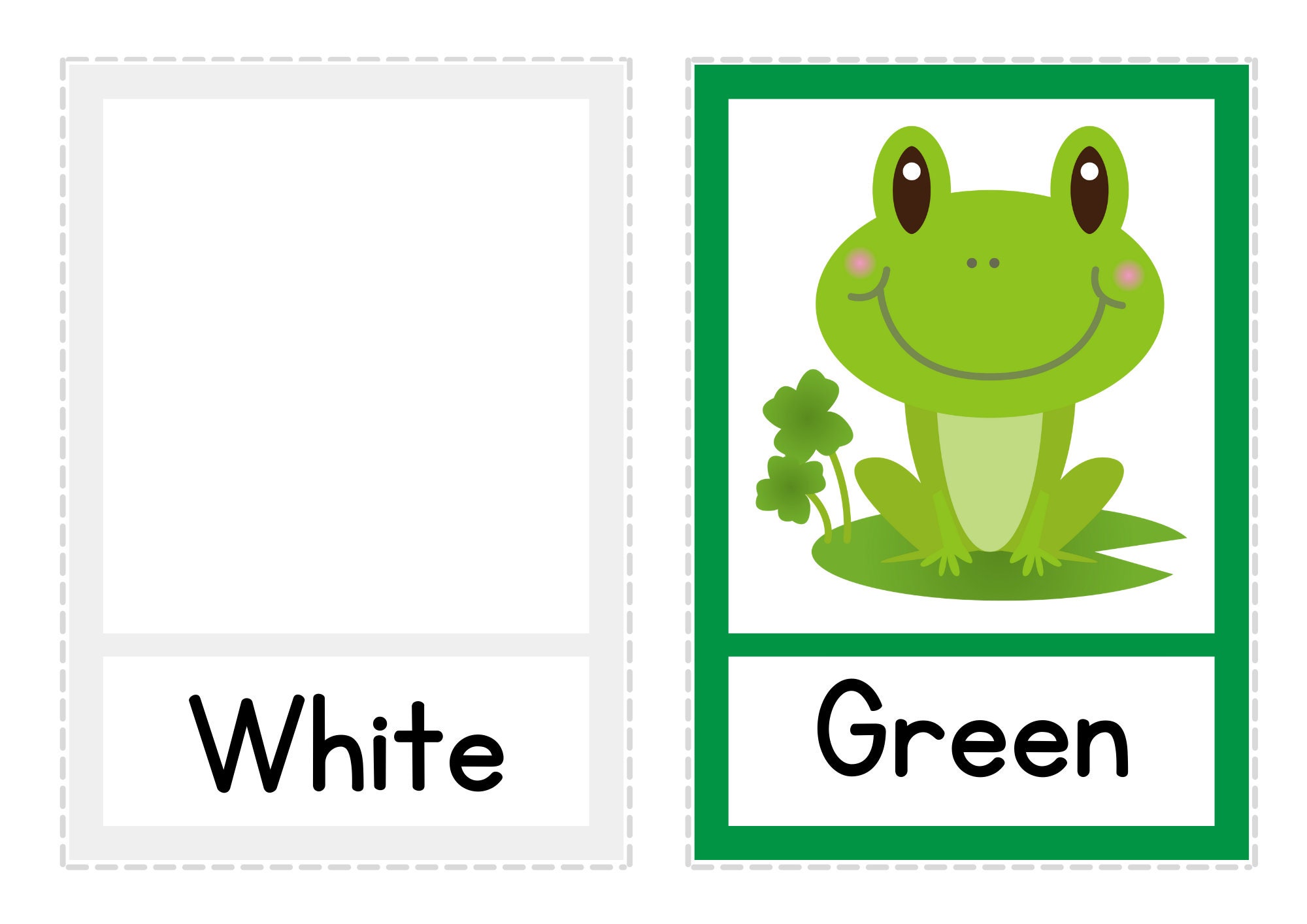 Preschool Basic Colors Flashcards Digital Downloads for School ...