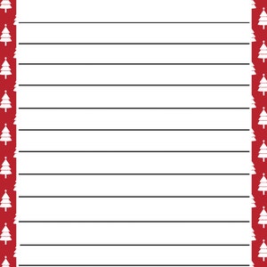 Printable Christmas Stationery - Colorful Red and Green Christmas ...