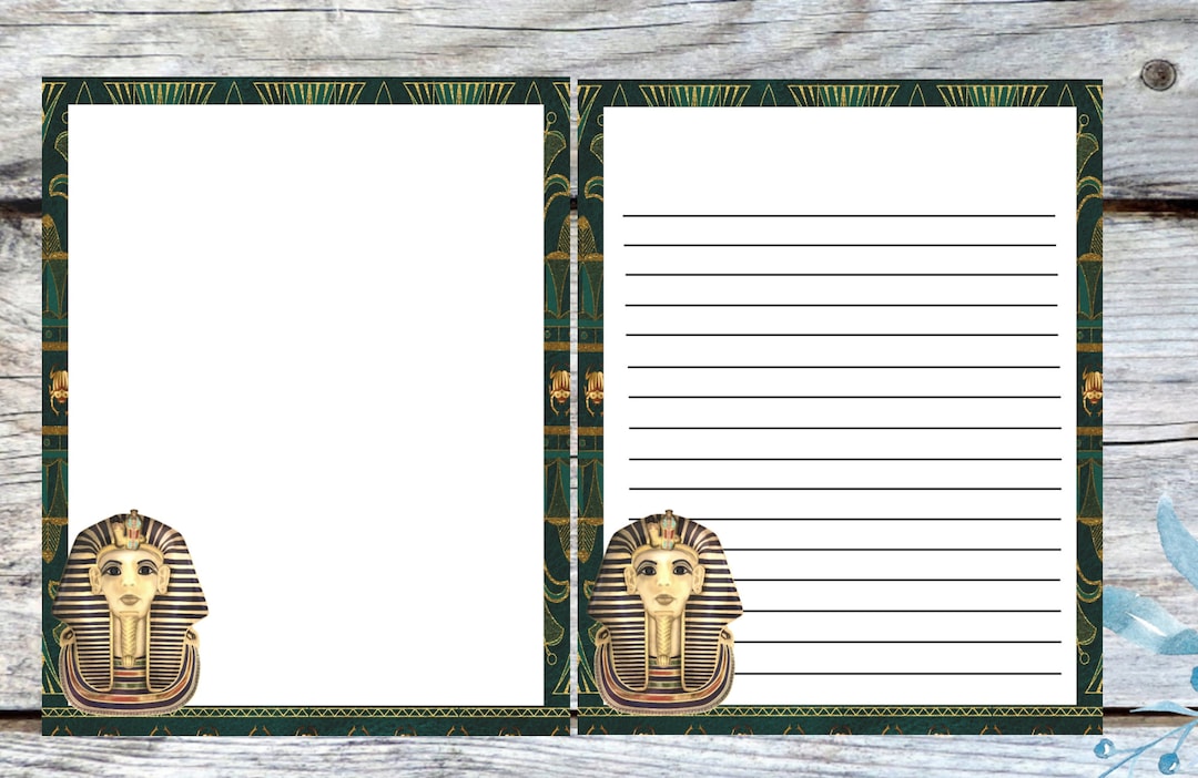 Egyptian Stationery, Memo Pad, Notepad, Writing Paper Instant Download ...
