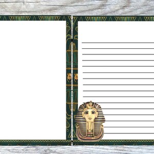 Egyptian Stationery Memo Pad Notepad Writing Paper Instant - Etsy