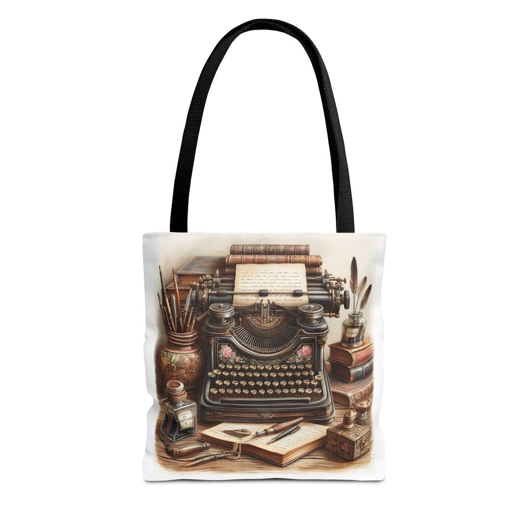 Literary Vintage Tote Bag, Stylish Book Lover's Bag, Gift for Writers ...