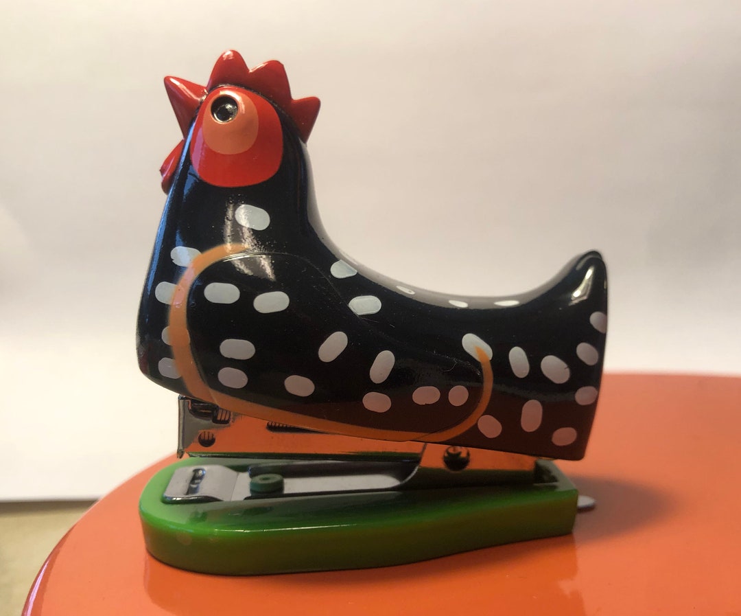 Small Black Chicken Stapler - Etsy
