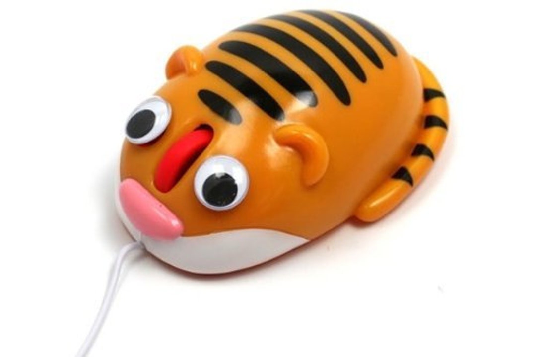 Tiger Computer Mouse With Bobble Eyes and Mood Light - Etsy