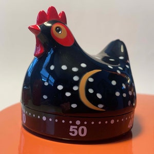 Black Chicken Kitchen Timer - Etsy