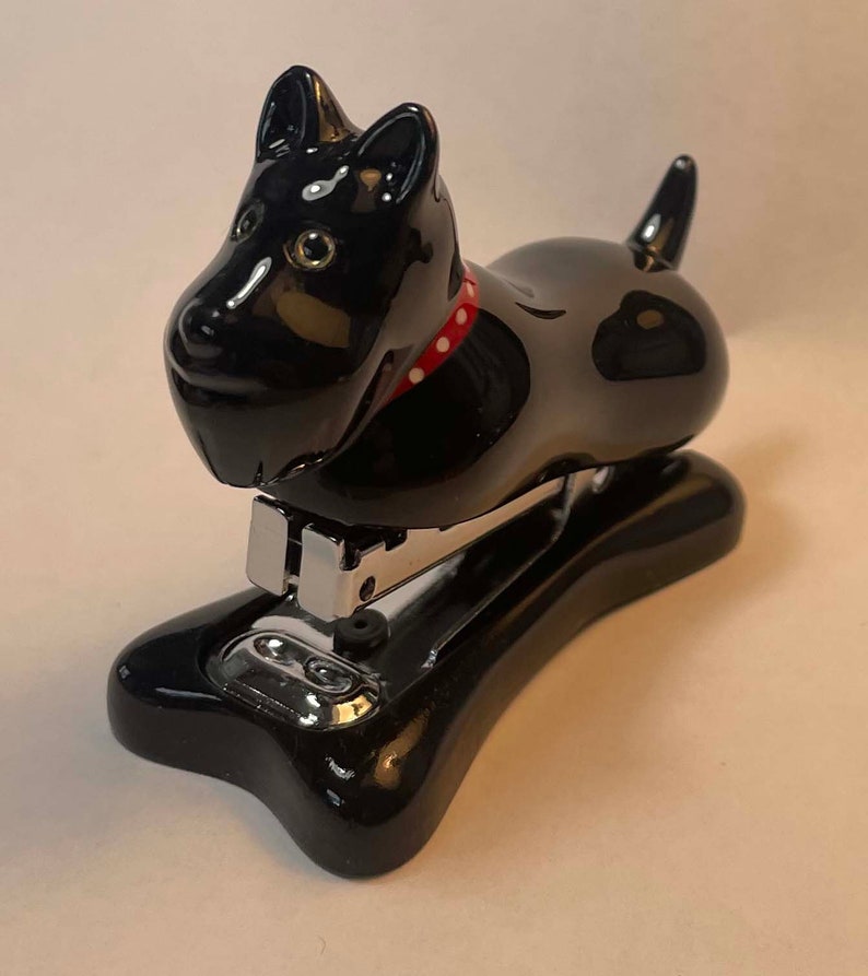 Small Dog Stapler Glossy Detailed Decorative - Etsy