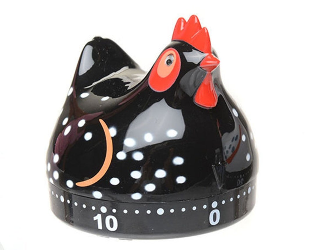Black Chicken Kitchen Timer - Etsy
