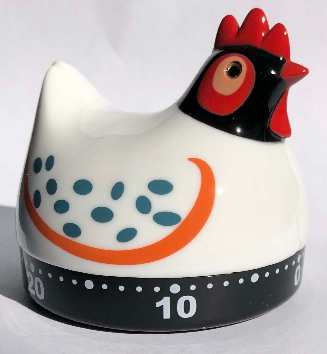 White Chicken Kitchen Timer - Etsy