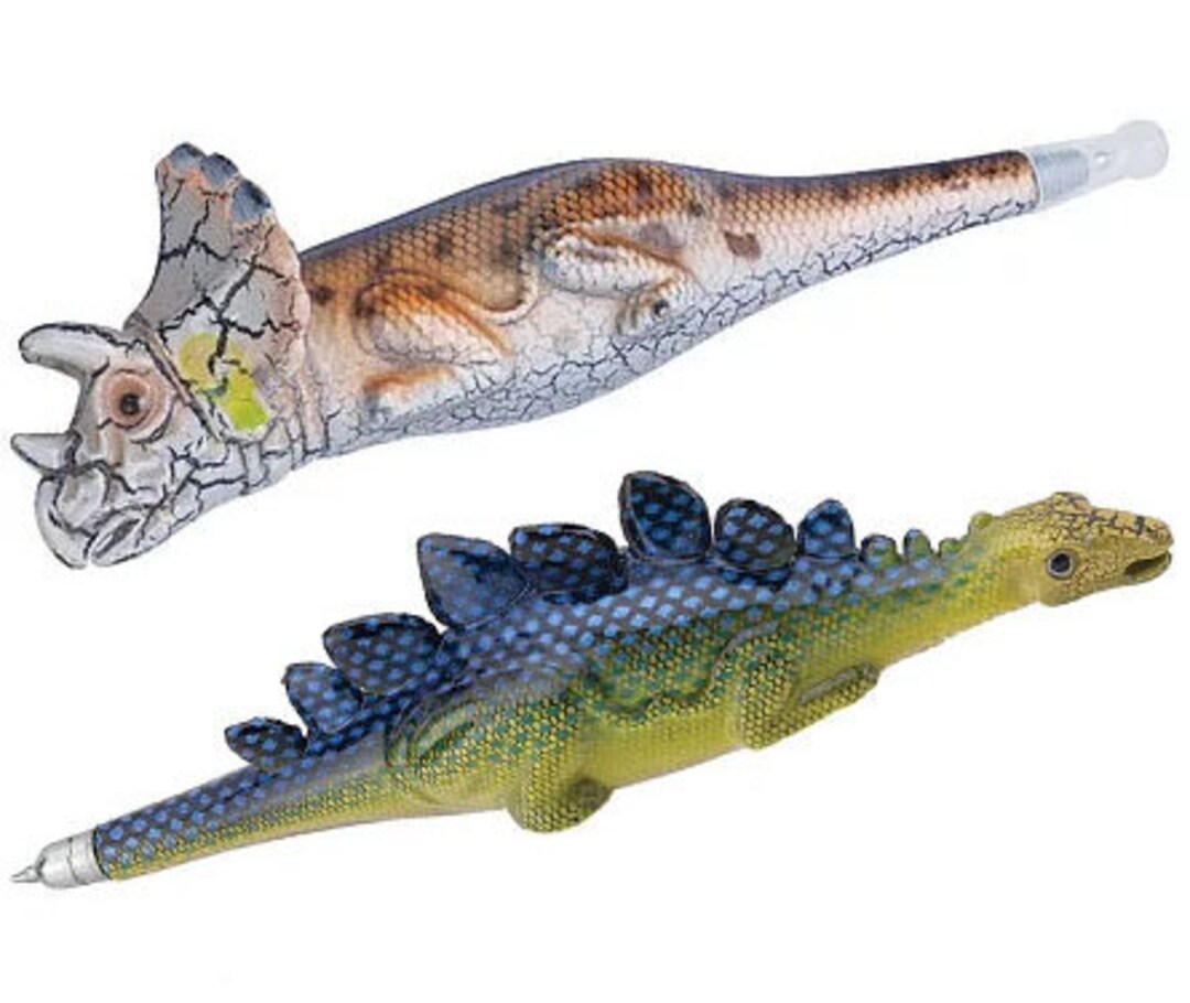 Large Dinosaur Pens Set 2 Pcs - Etsy
