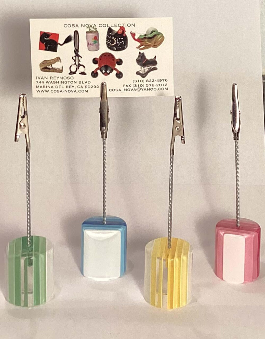 Acrylic Clip Note Holders (4 Pcs) - Etsy