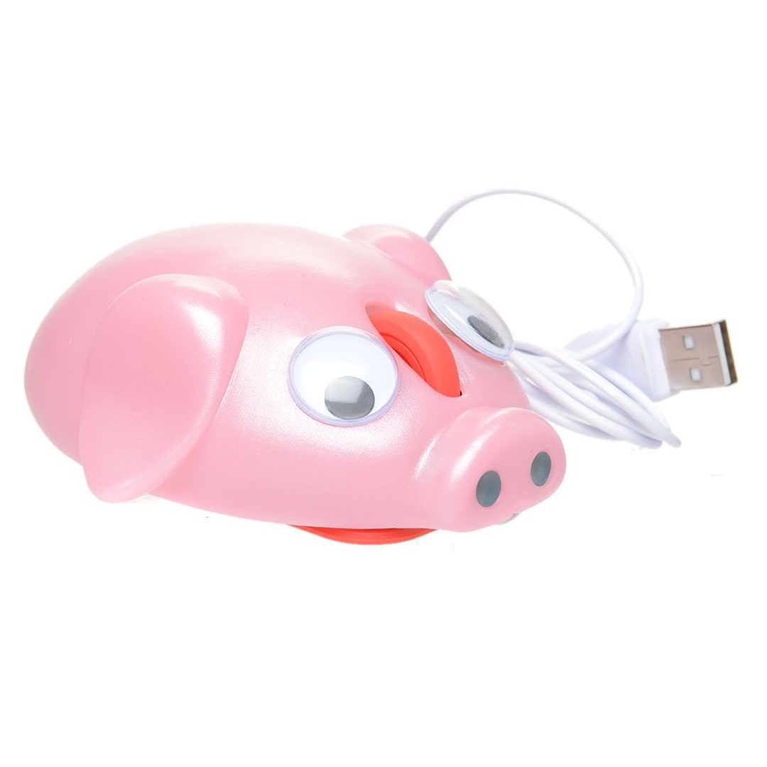 Pig Computer Mouse With Bobble Eyes and Mood Light - Etsy