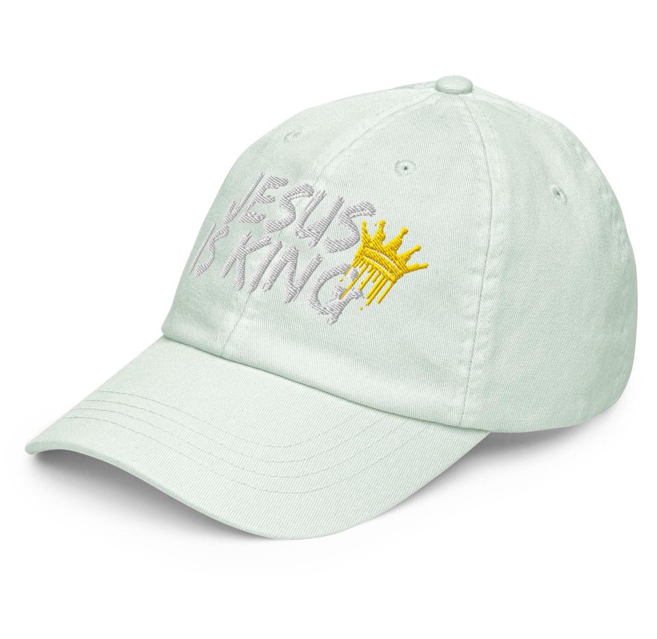 Jesus is King – Soft Pastel Christian Cap, Men’s & Womens Christian Hat ...
