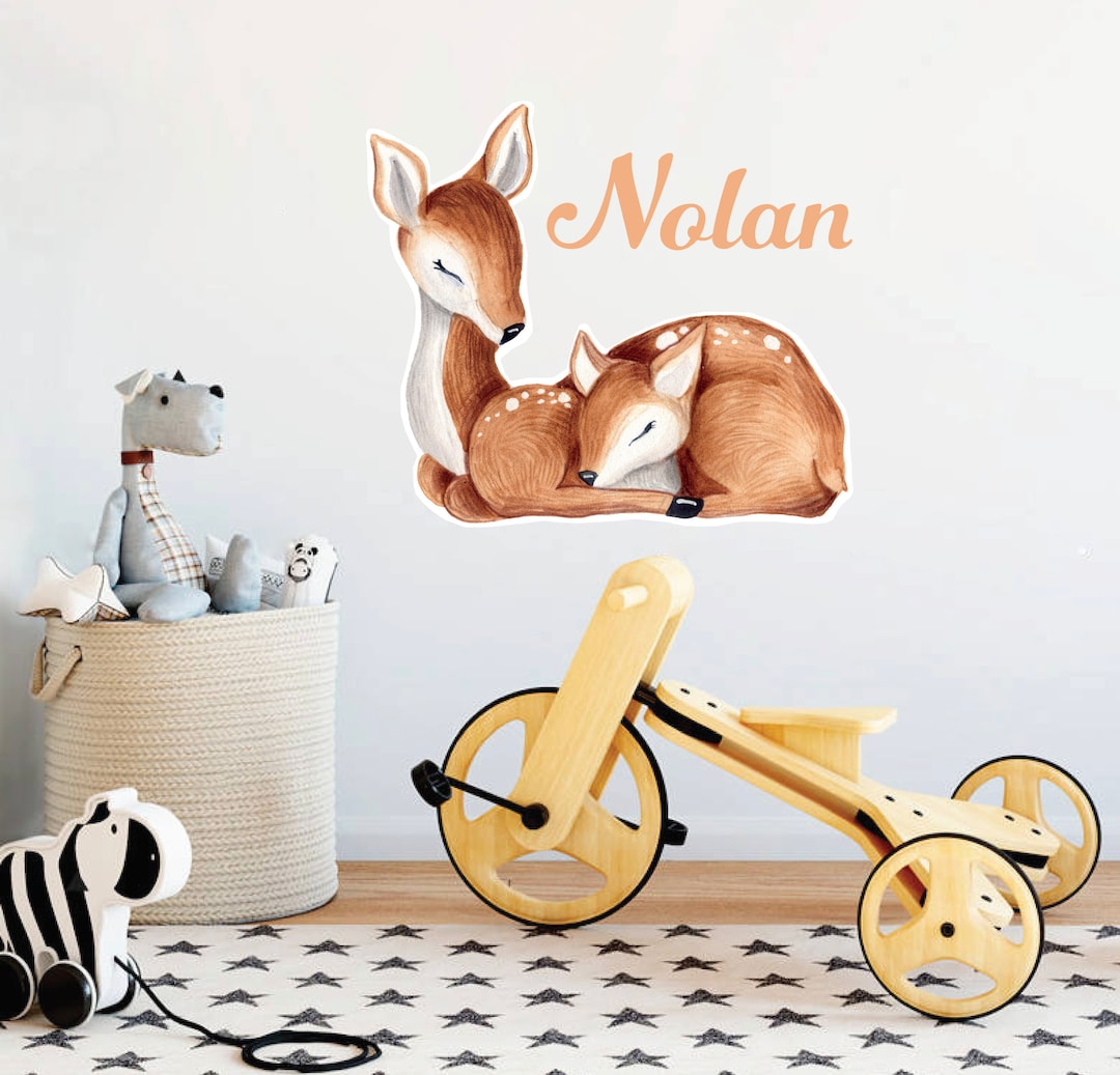Custom Bambi Name -sticker Wall Decal - Personalized Name for Baby ...