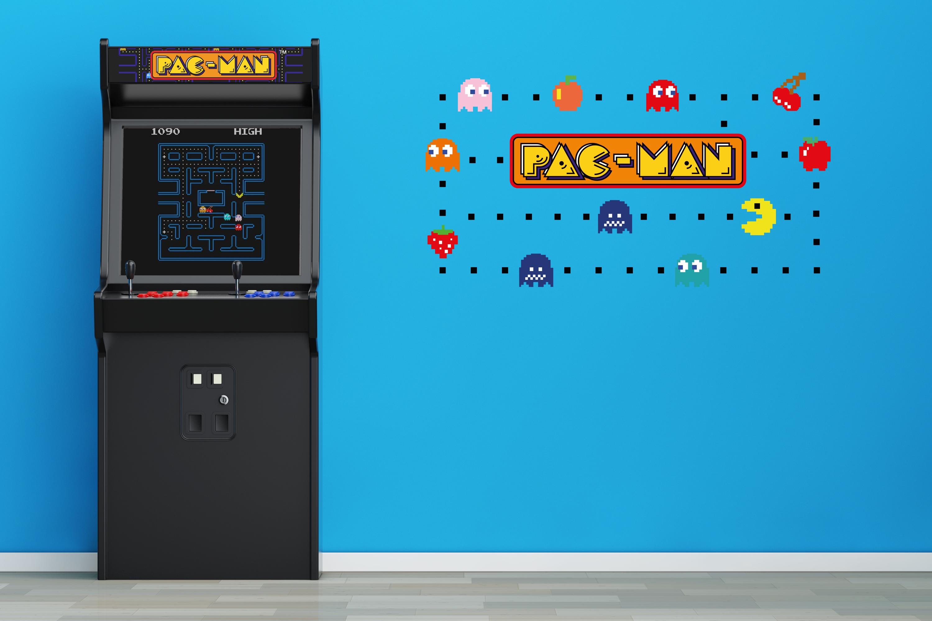 Pac-man Wall Decal – Retro Gaming Vinyl Sticker for Bedrooms, Playrooms ...