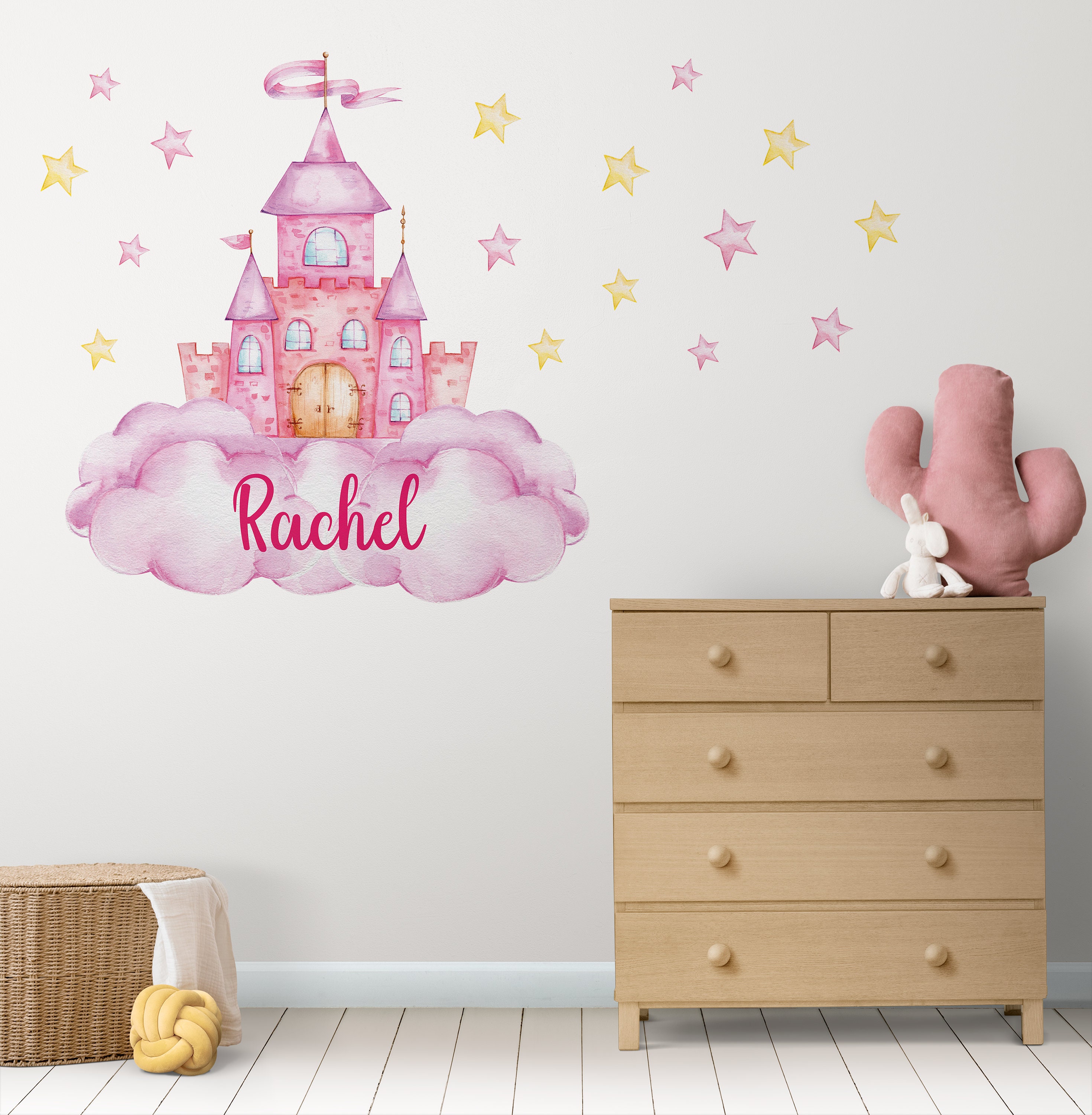 Personalized Name princesses Castle Wall Decal-castle Wall Decal-custom ...