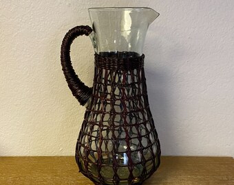 Wicker Pitcher - Etsy