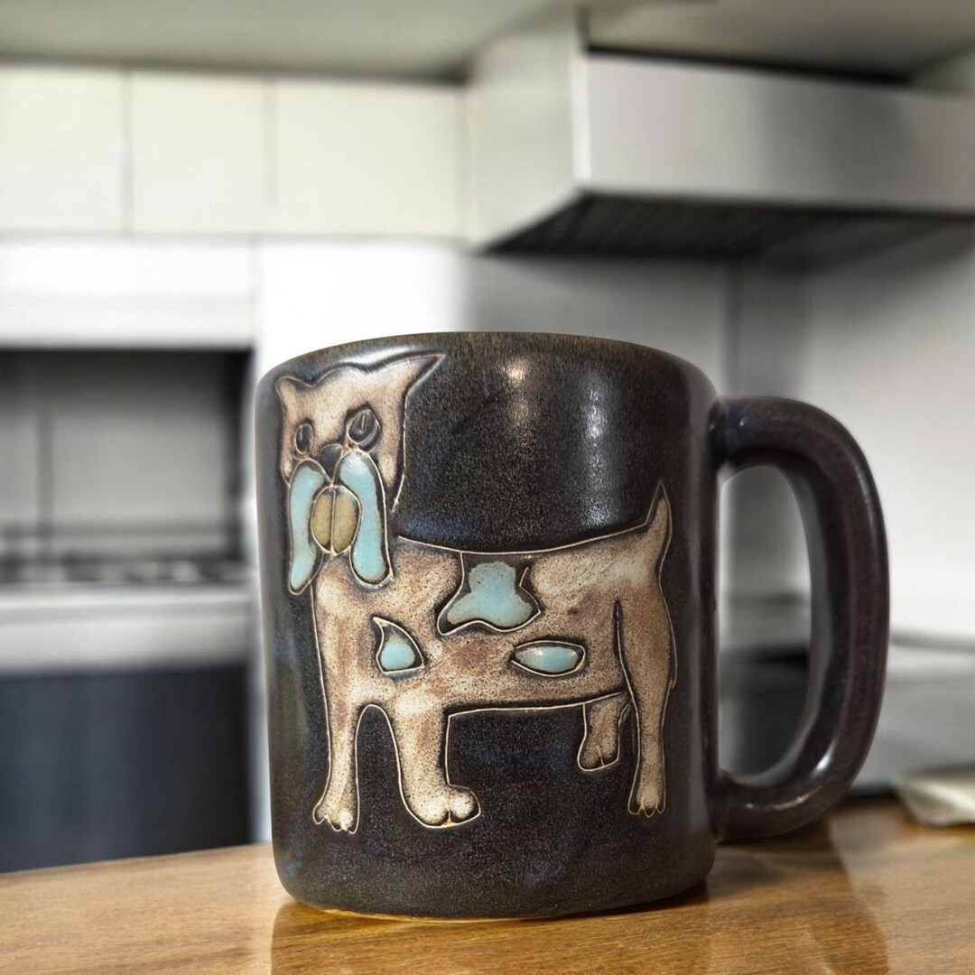 Mara Mexico Handcrafted Mexican Art Pottery Ceramic Coffee Mug Hand ...