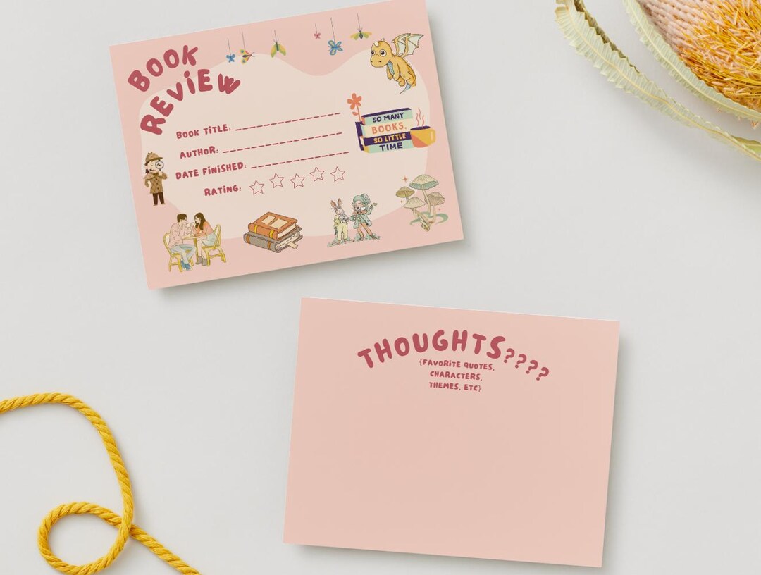 Book Review Book Card - Premium Paper - Matte Finish - Rate Your Book ...
