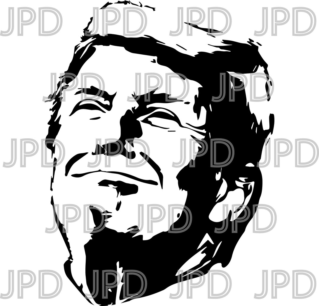Donald Trump Smiling Vector Image Files (.svg, .pdf, .ai, & .eps ...
