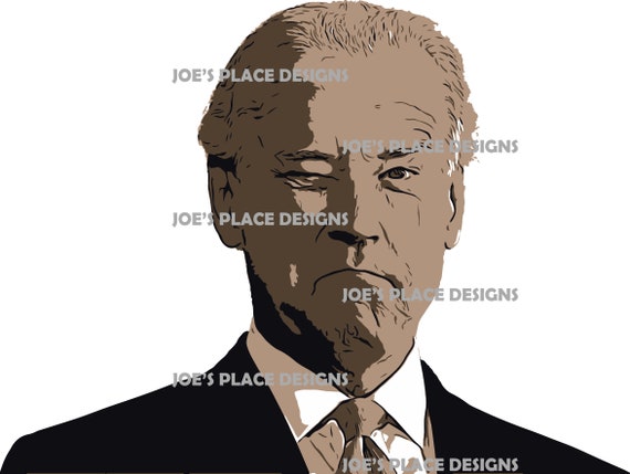 Joe Biden Winking Vector Files Color EPS and SVG Formats - Etsy