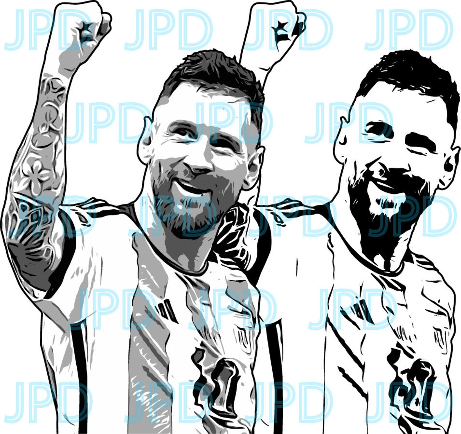 Lionel Messi Vector Image Files (.svg, .pdf, .ai, & .eps Formats) Plus ...