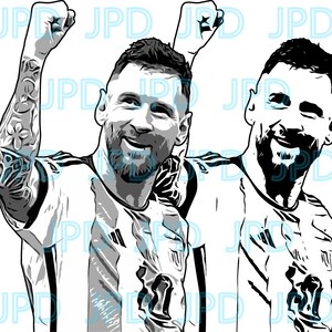 Lionel Messi Vector Image Files (.svg, .pdf, .ai, & .eps Formats) Plus ...