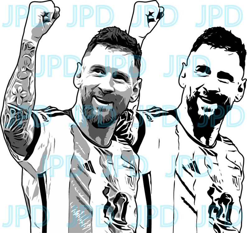 Lionel Messi Vector Image Files (.svg, .pdf, .ai, & .eps Formats) Plus ...