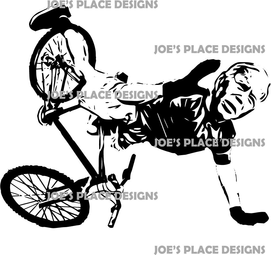 Bike Crash Clipart Black