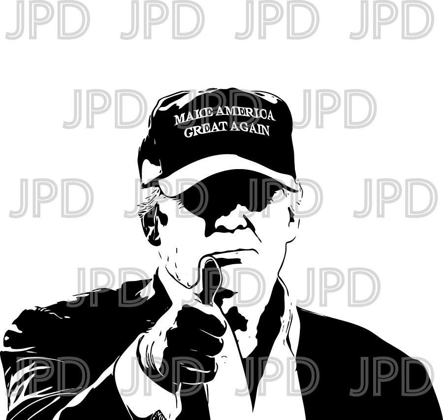 Donald Trump MAGA Vector Image Files (.svg, .pdf, .ai, & .eps Formats ...